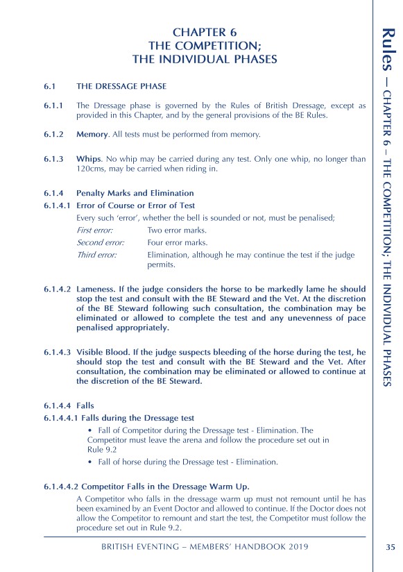 British Eventing Rulebook