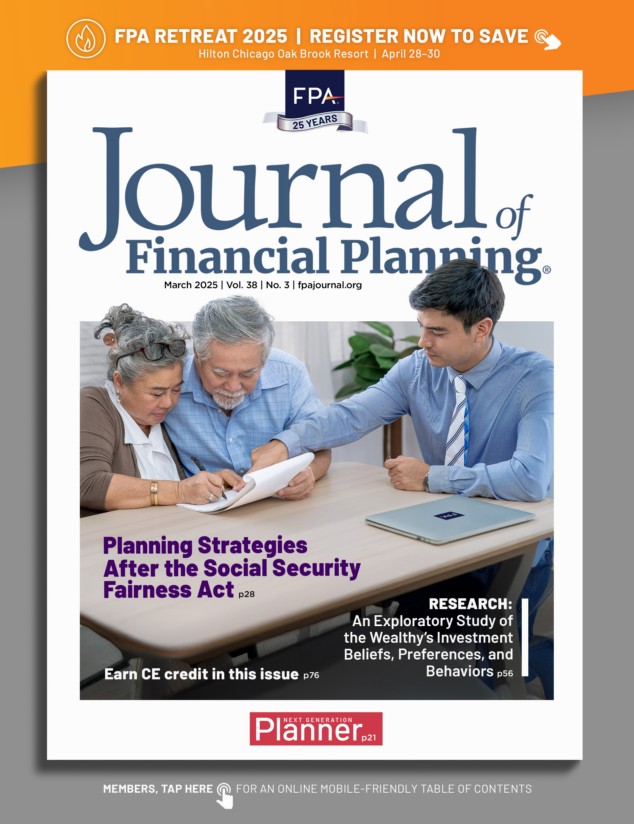 Journal of Financial Planning OPEN SAMPLES and Emails