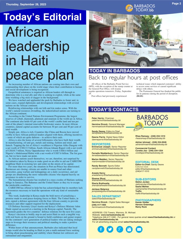 Barbados TODAY News