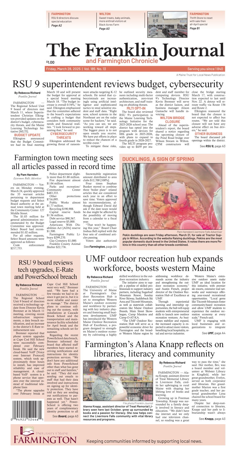 FRANKLIN JOURNAL