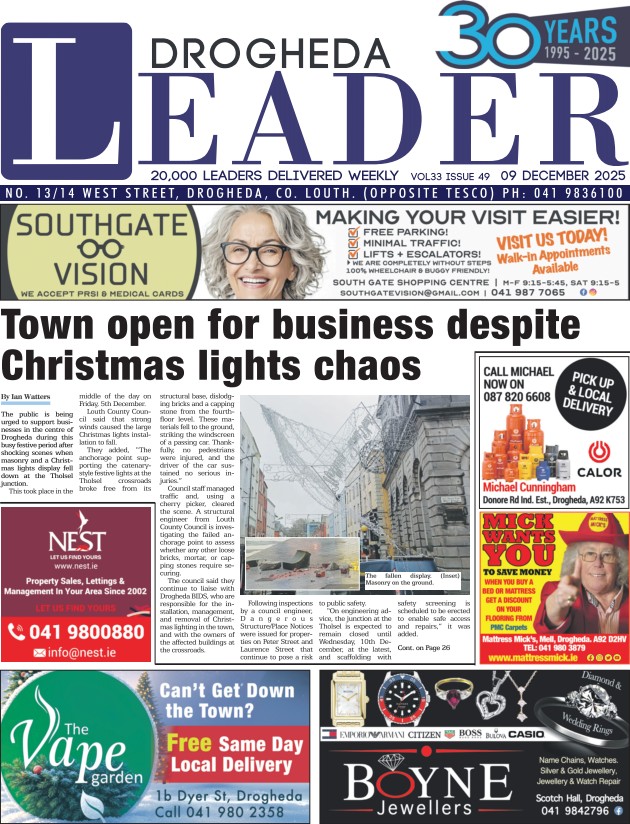 Drogheda Leader Newspaper