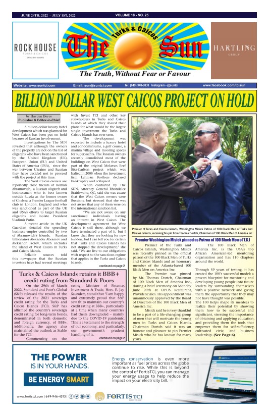 The Turks and Caicos Sun